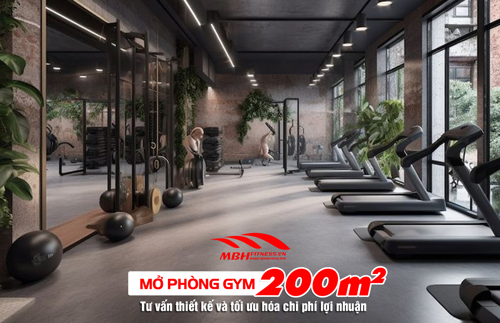 Chi phí mở phòng gym 200m2: Dự toán chi tiết và tối ưu chi phí lợi nhuận